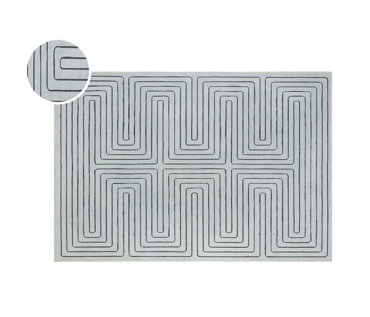 Tapete Rinth 160x230 - Gris