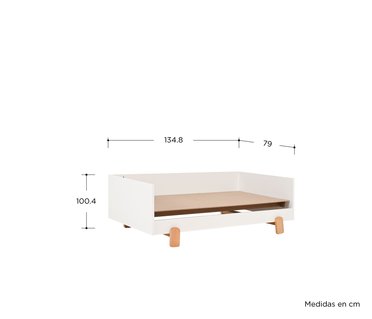 Cuna evolutiva Emma - Blanco