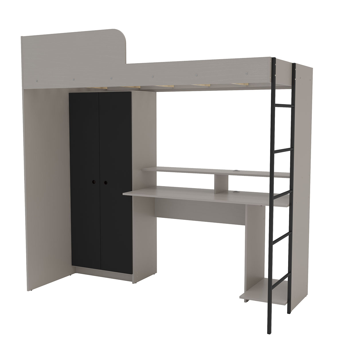 Cama individual Pandi - Gris