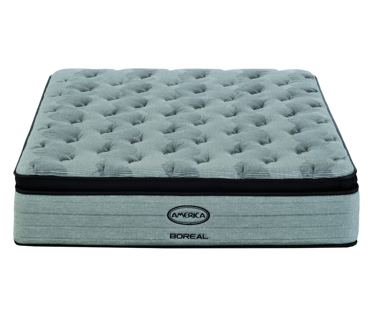 Colchón América Boreal queen size - Gris